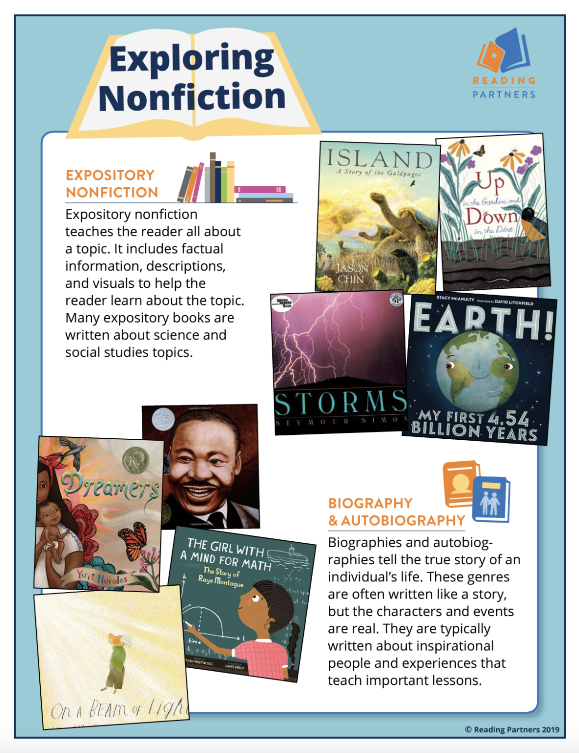 Activity sheets - Reading Partners